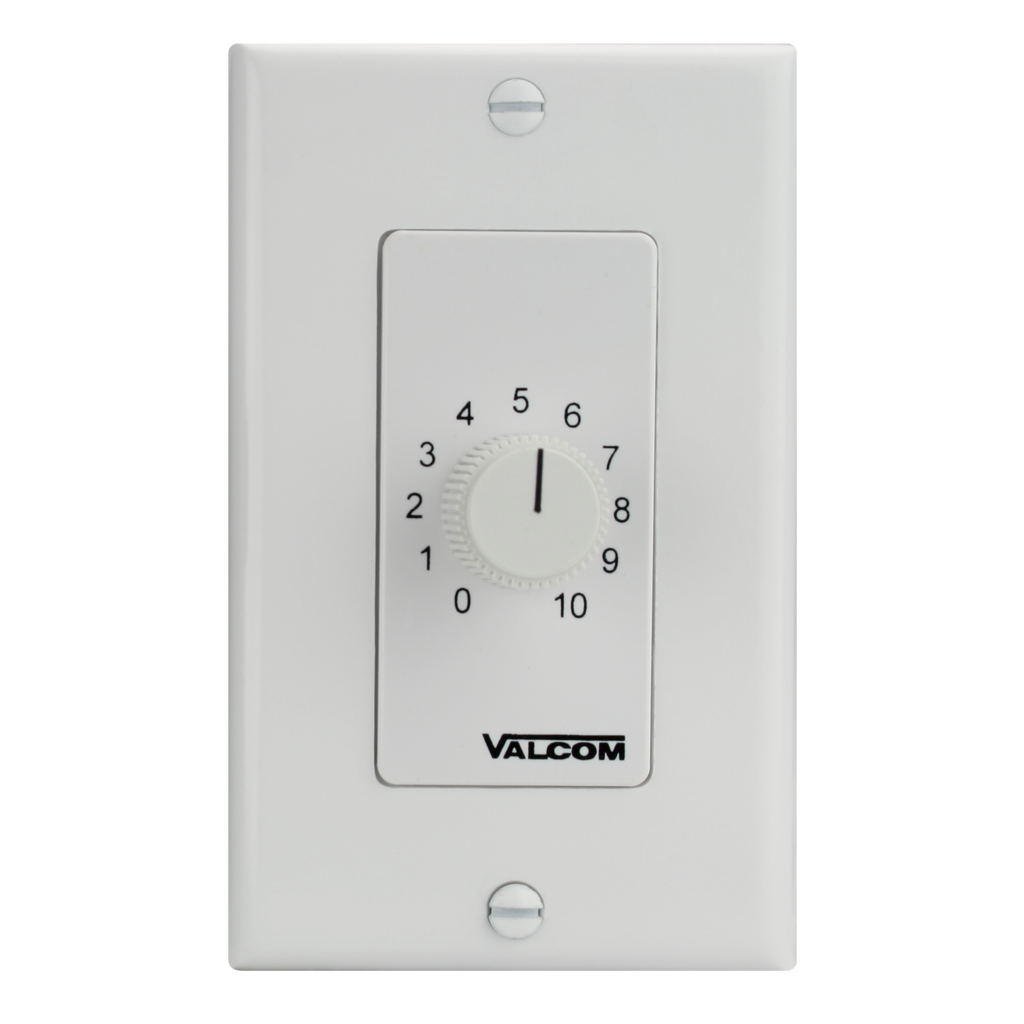 V-2992-W | Volume Control, Wall Mount, without Bell Box, White