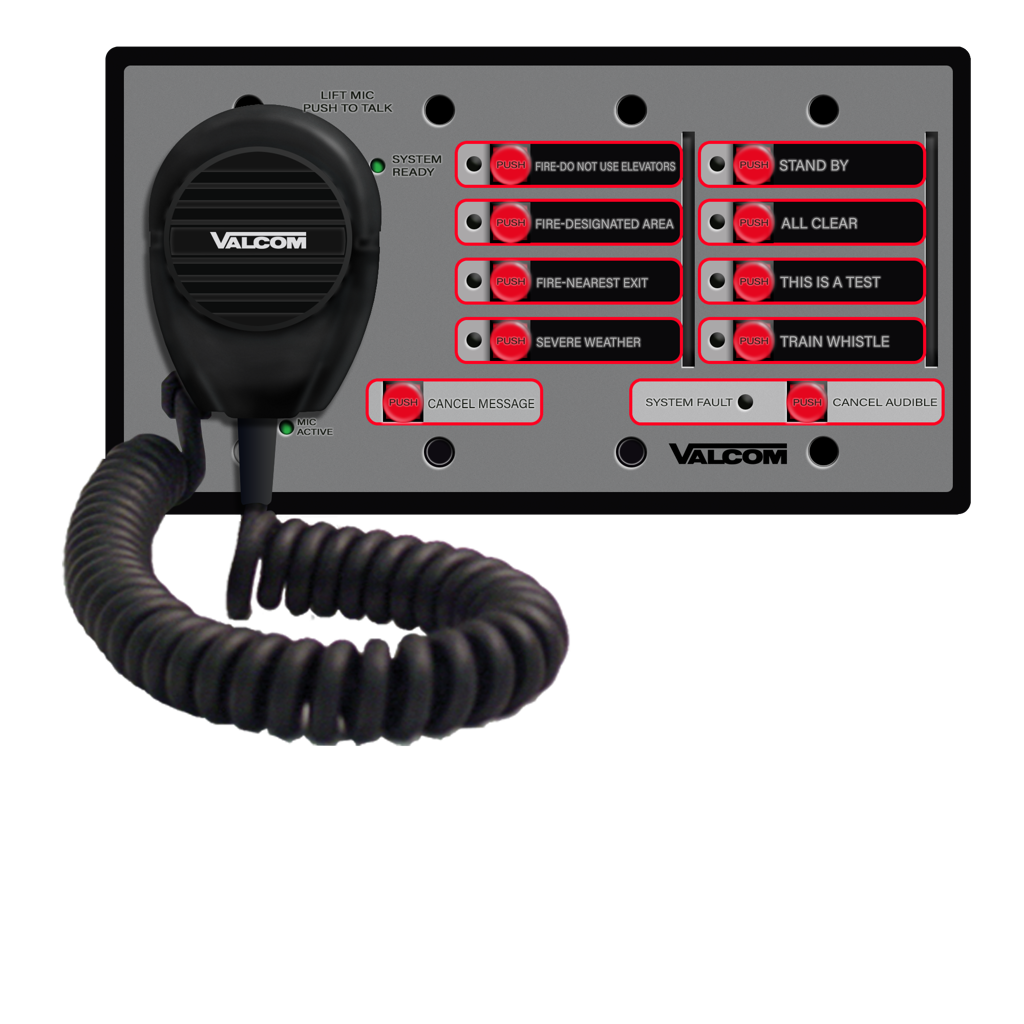 V-9908 | Stored Message/Mic Page Panel
