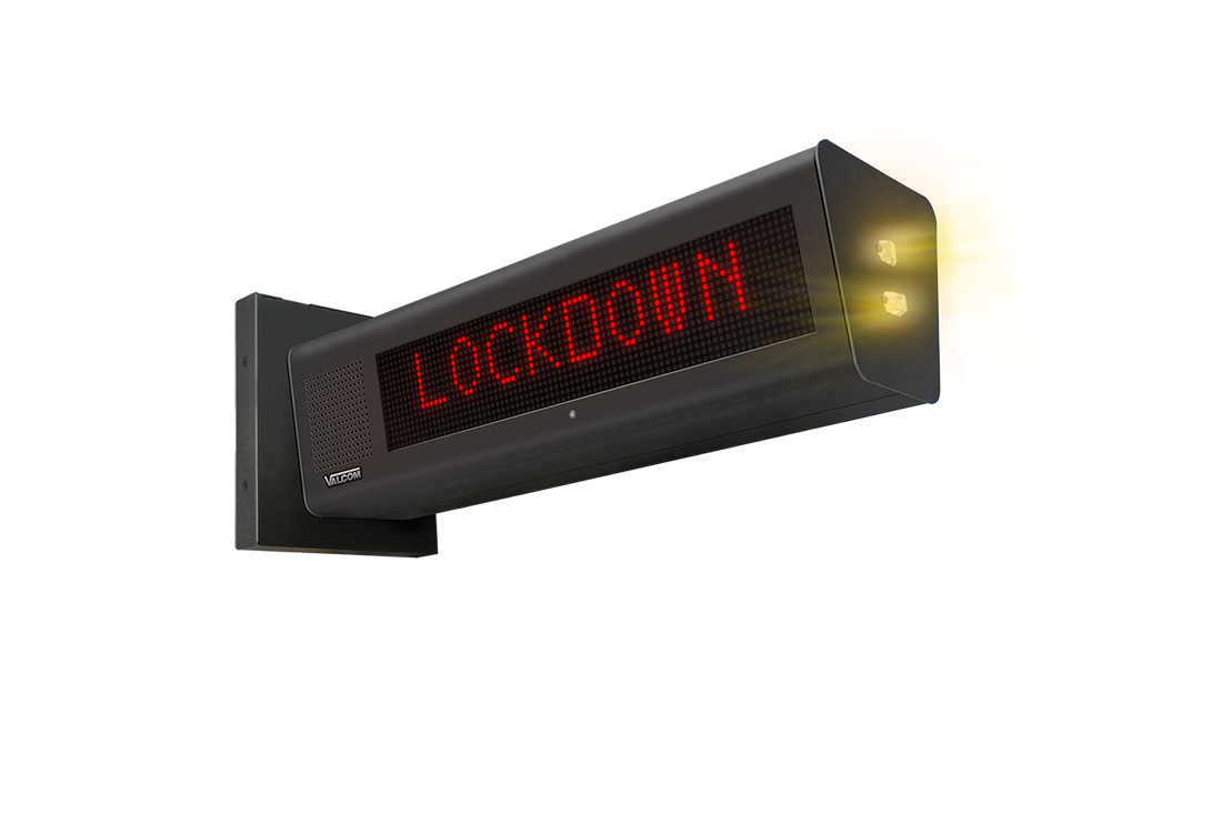 VL522BK-F-FC-IC | IP Double Sided 7-Color LED Text Sign with Speaker ...